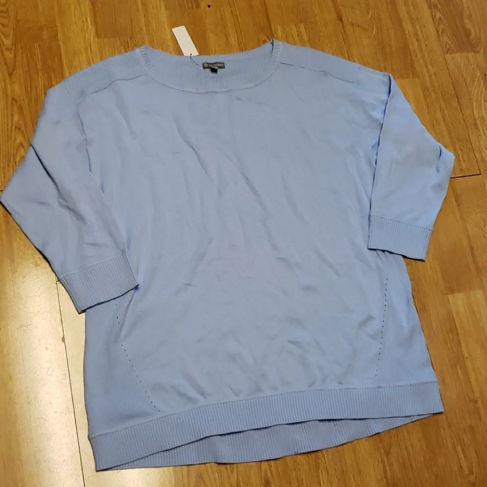 Talbots | Sweaters | Nwt Talbots Light Blue Tunic Sweater Pxl | Poshmark